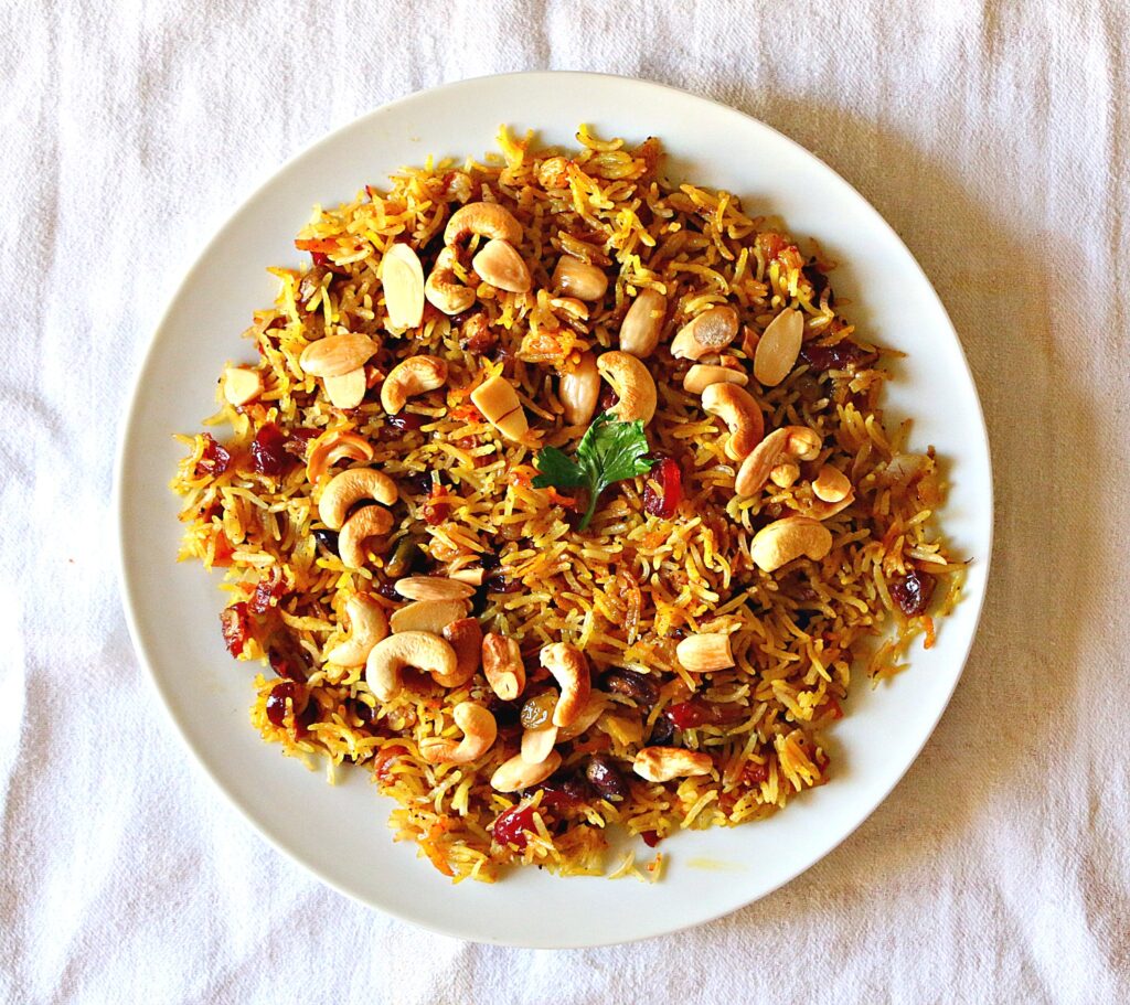 Safran-Reis-Pilaw mit Huhn - Orient Kontor